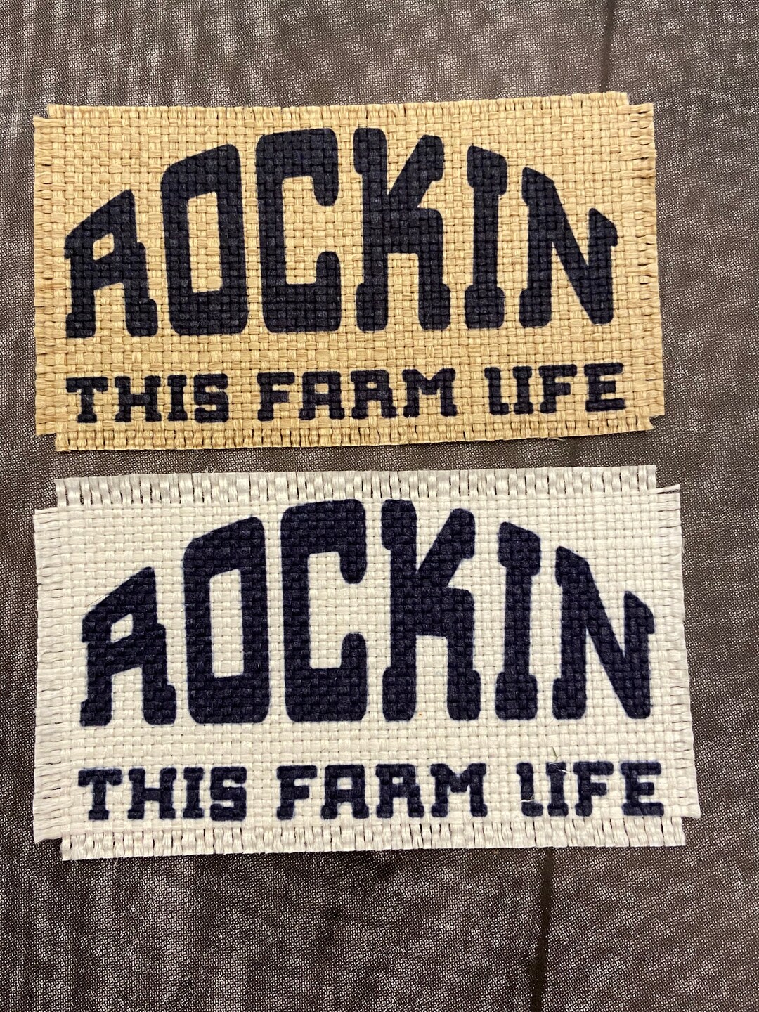 Hat Patch, Rockin This Farm Life Hat Patch, DIY Hat Patch, Iron-on ...