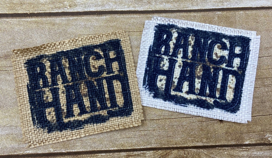 Hat Patch, Ranch Hand Hat Patch, Western Hat, DIY Hat Supplies, Craft ...