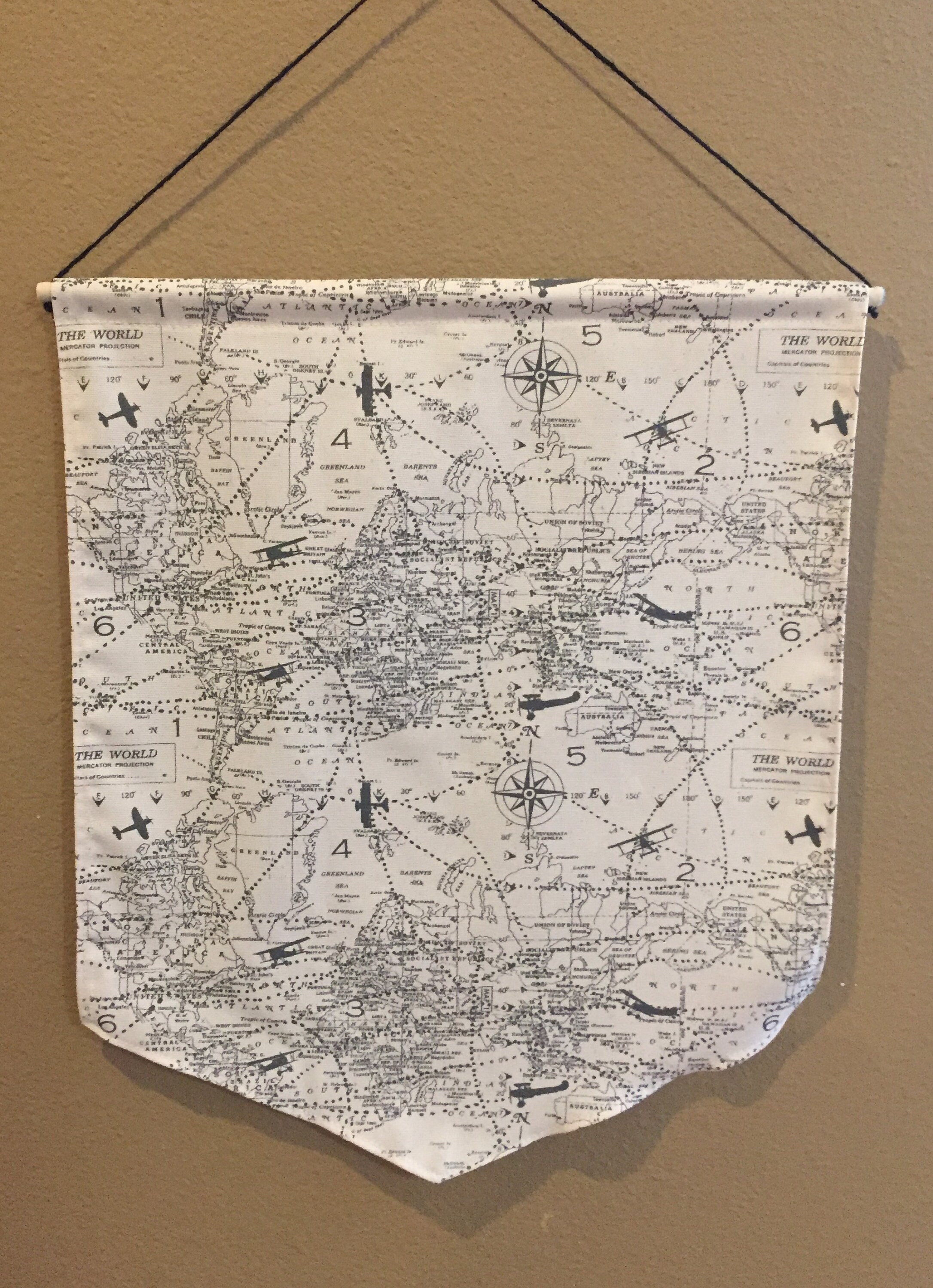 World Map Pin Banner Travel Collection Pin Display Map - Etsy