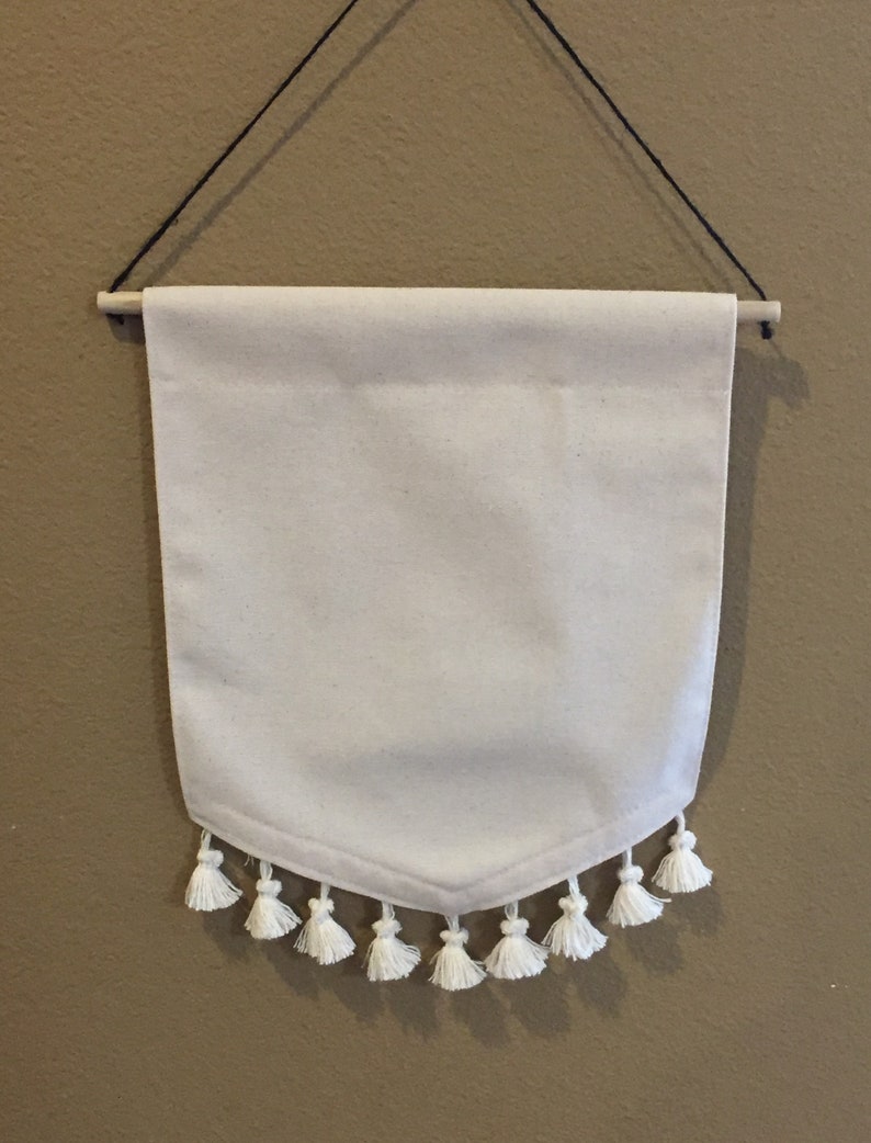 Decorative Pin Banner Pin Banner With Tassels Canvas Wall - Etsy