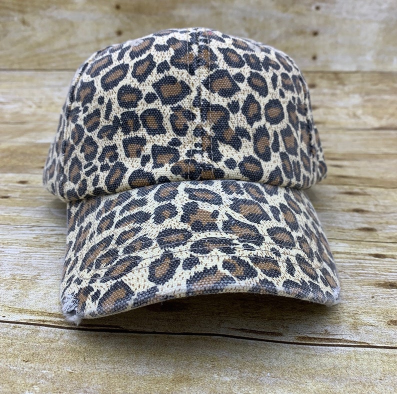 Leopard Baseball Cap Cheetah Print Hat Game Day Gear - Etsy