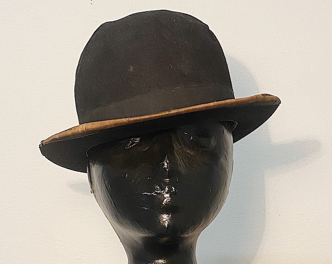 Antique Bellemont Bowler Hat - Early 1900s Gangster Hats - Rare Old ...