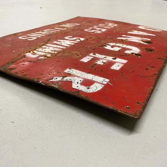 Home Décor Wall Décor Man Cave Signs Poles Swing on Turns Vintage ...