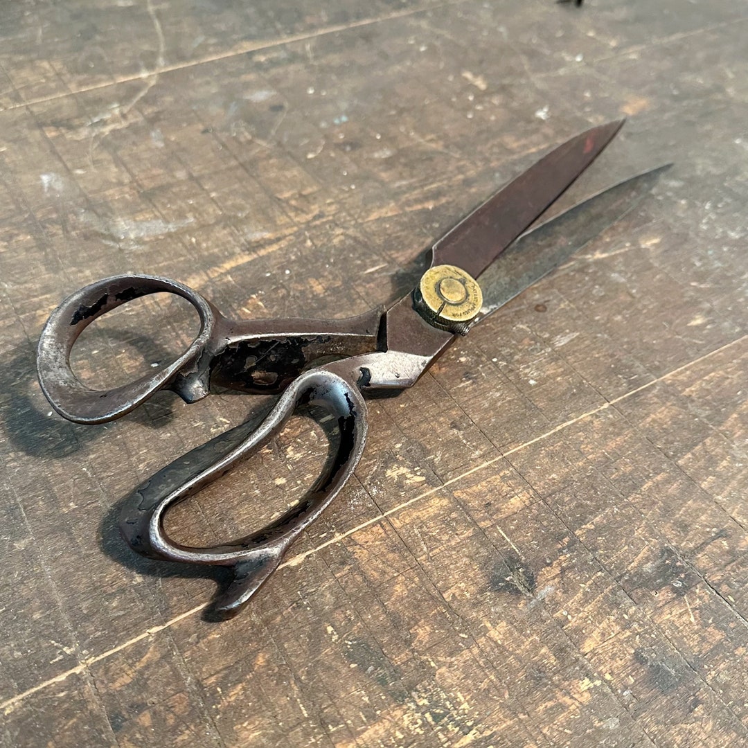 Antique J Wiss & Sons Tailor Scissors - Early 1900s Seamstress Dress ...