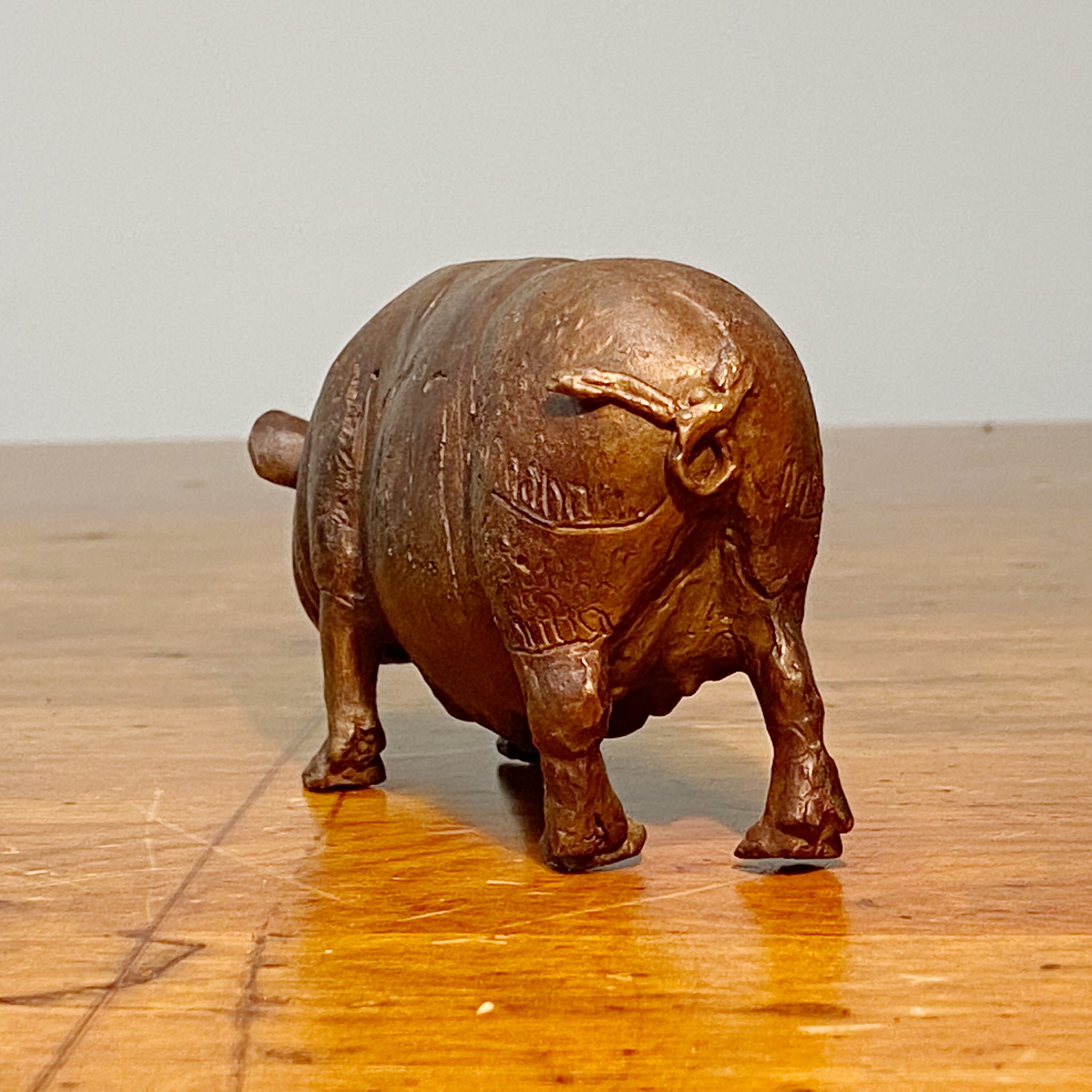 Stephen Maxon Bronze Rhino Pig - 1991 - Signed and Dated - Rare ...