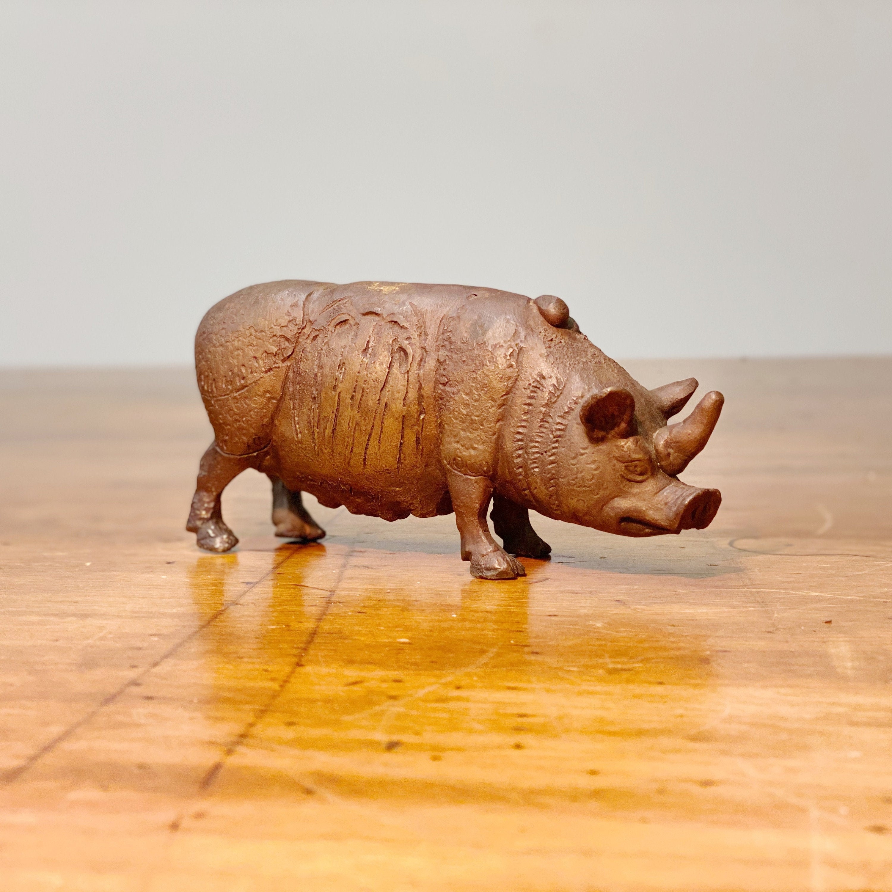 Stephen Maxon Bronze Rhino Pig - 1991 - Signed and Dated - Rare ...
