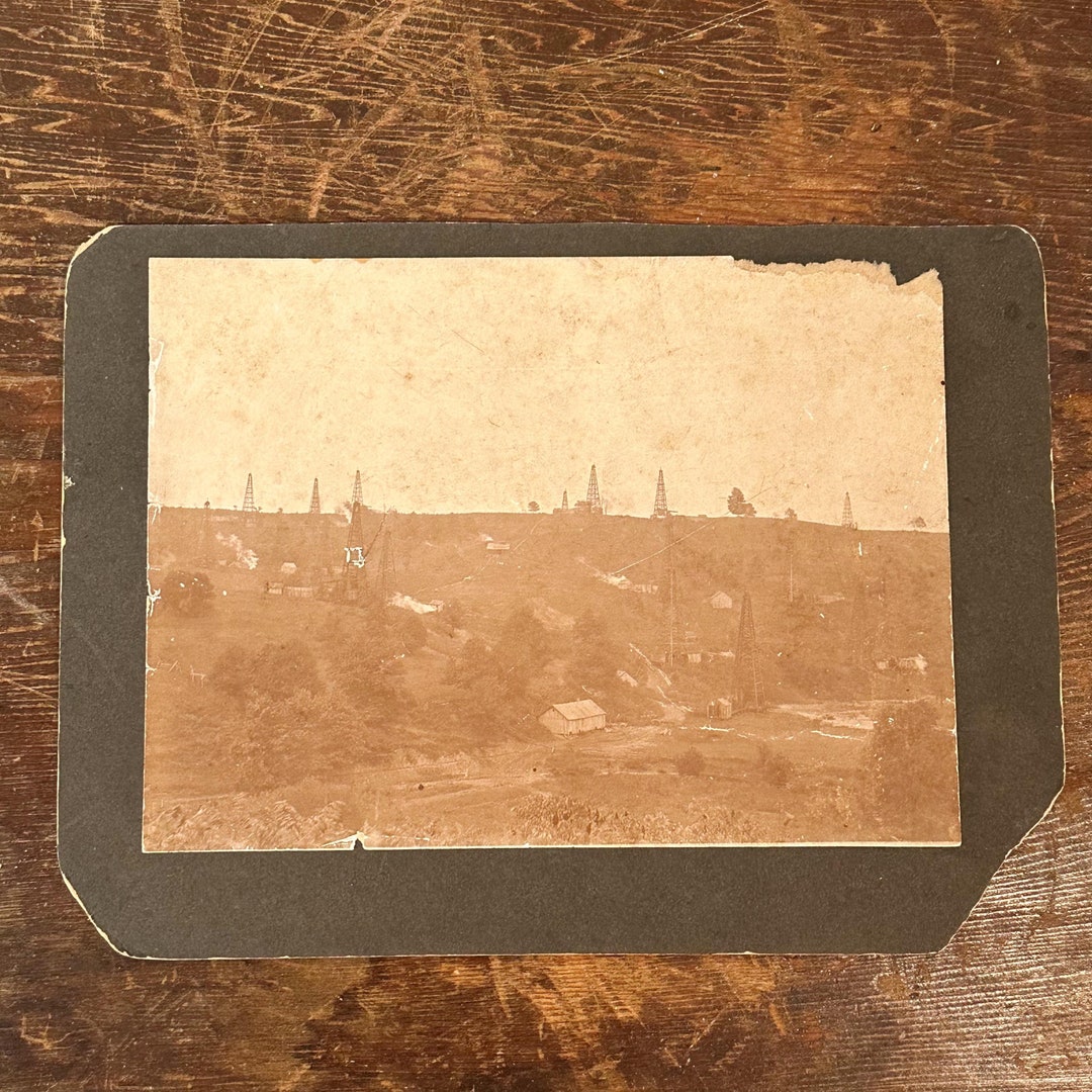 Antique Oil Field Photograph of Boomtown - There Will Be Blood - Rare ...