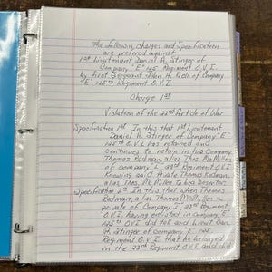 1860s Civil War Union Desertion Letter on Violation of 22nd Article of ...