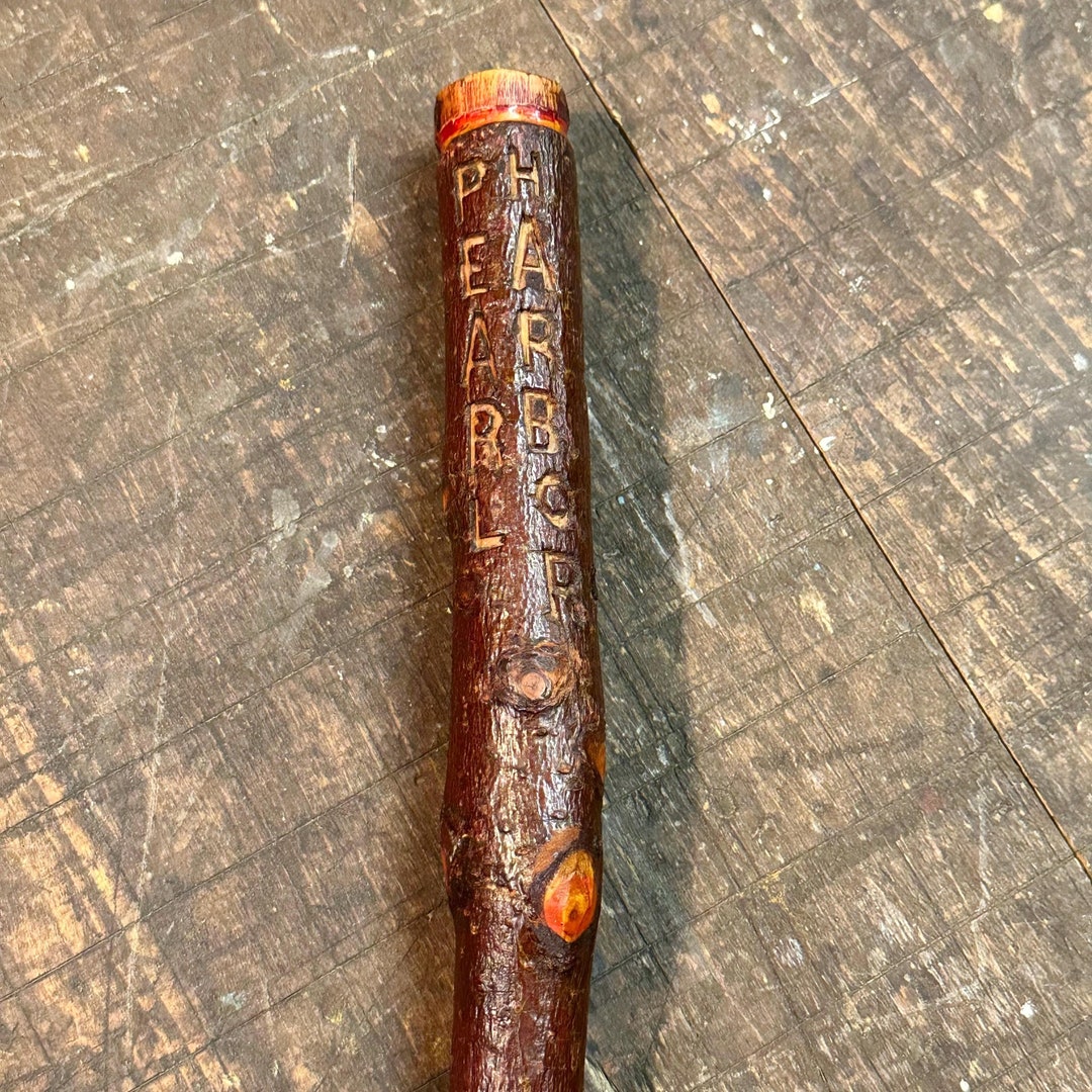 1940s Pearl Harbor Folk Art Cane: WW2 Military Memorabilia - Etsy