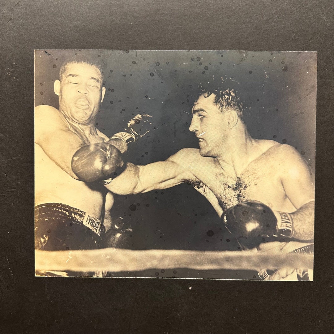 1950s Rocky Marciano Photograph of Boxing Fight - Rare Sports ...