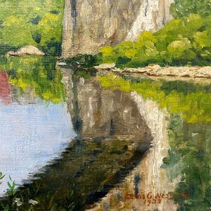 1930s Painting of Landscape and Bridge by Lewis Gardner Westgate - WPA ...