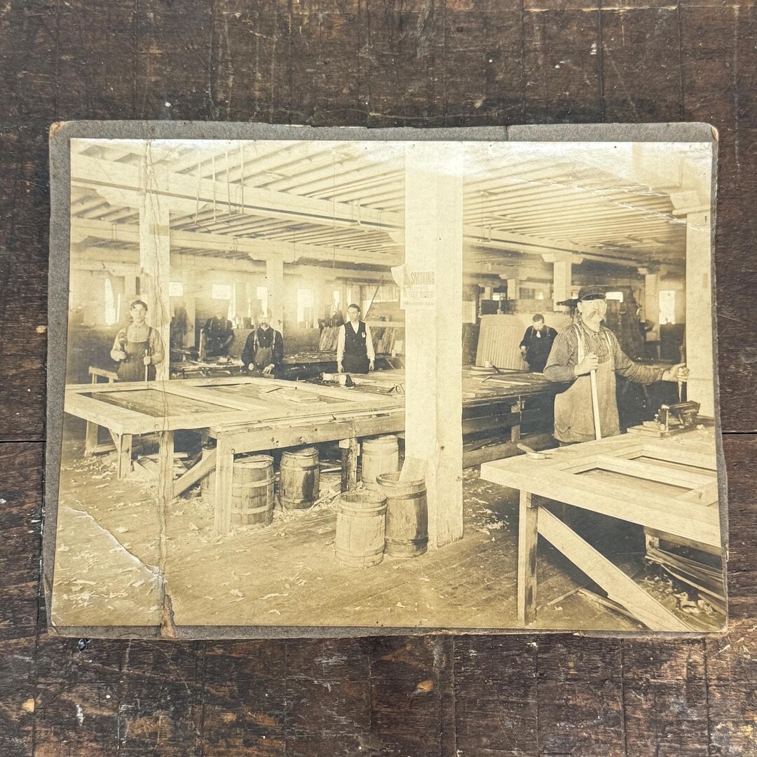 Antique Workshop Occupational Photograph: Early 1900s Industrial - Etsy