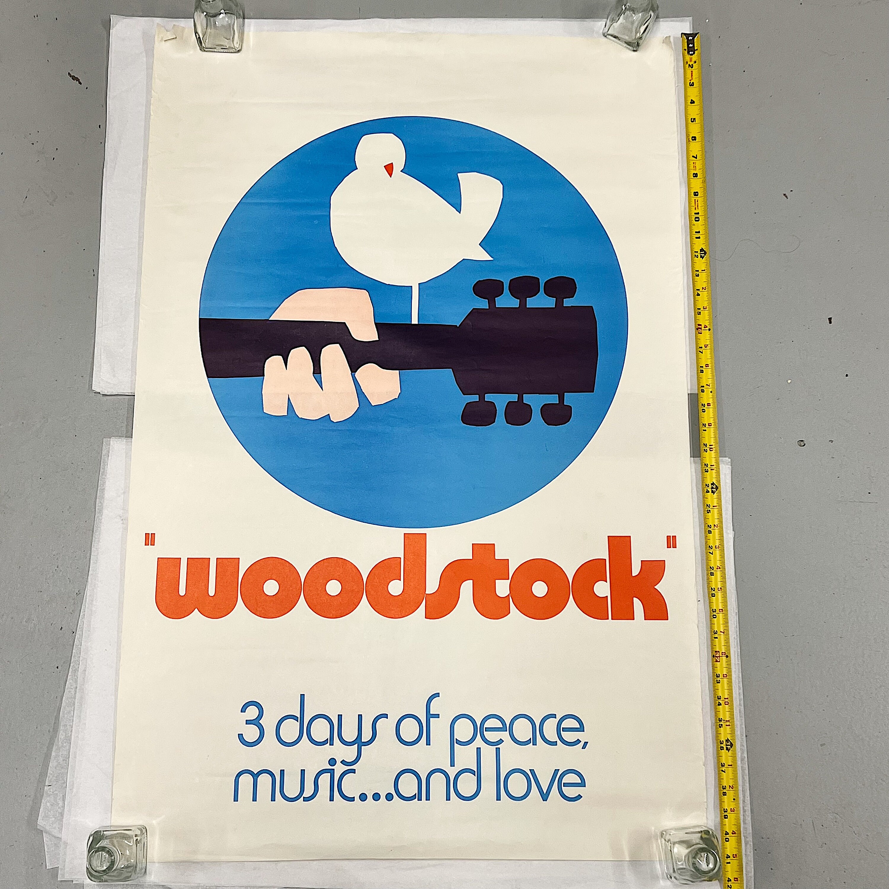 Woodstock Movie Advance Teaser Poster 1970 Original Rock and - Etsy