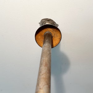 Antique Devil Scepter Staff With Embossed Figures and Finials - Horned ...