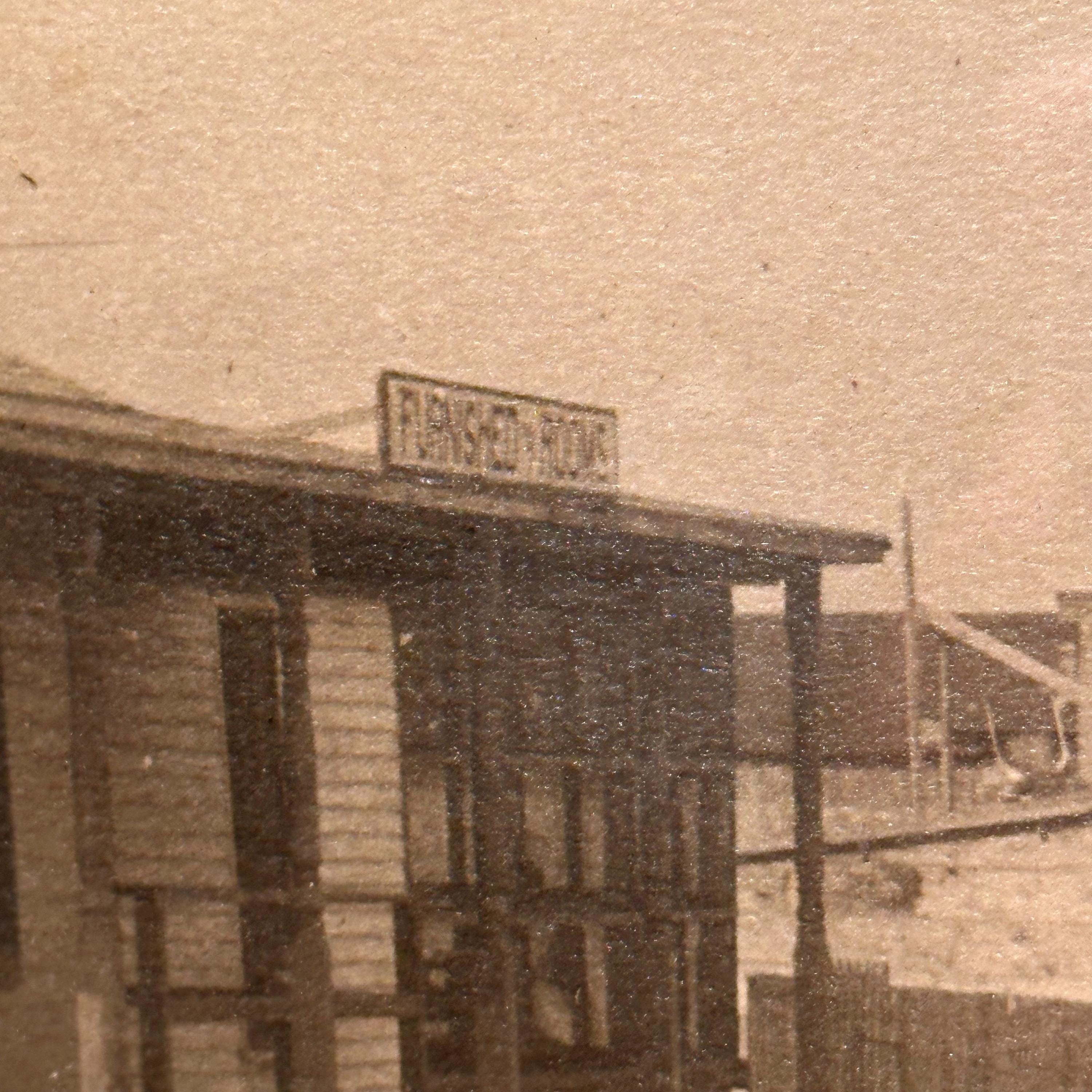 1920s Panoramic Photograph of Main Street in American Town - Nostalgic ...