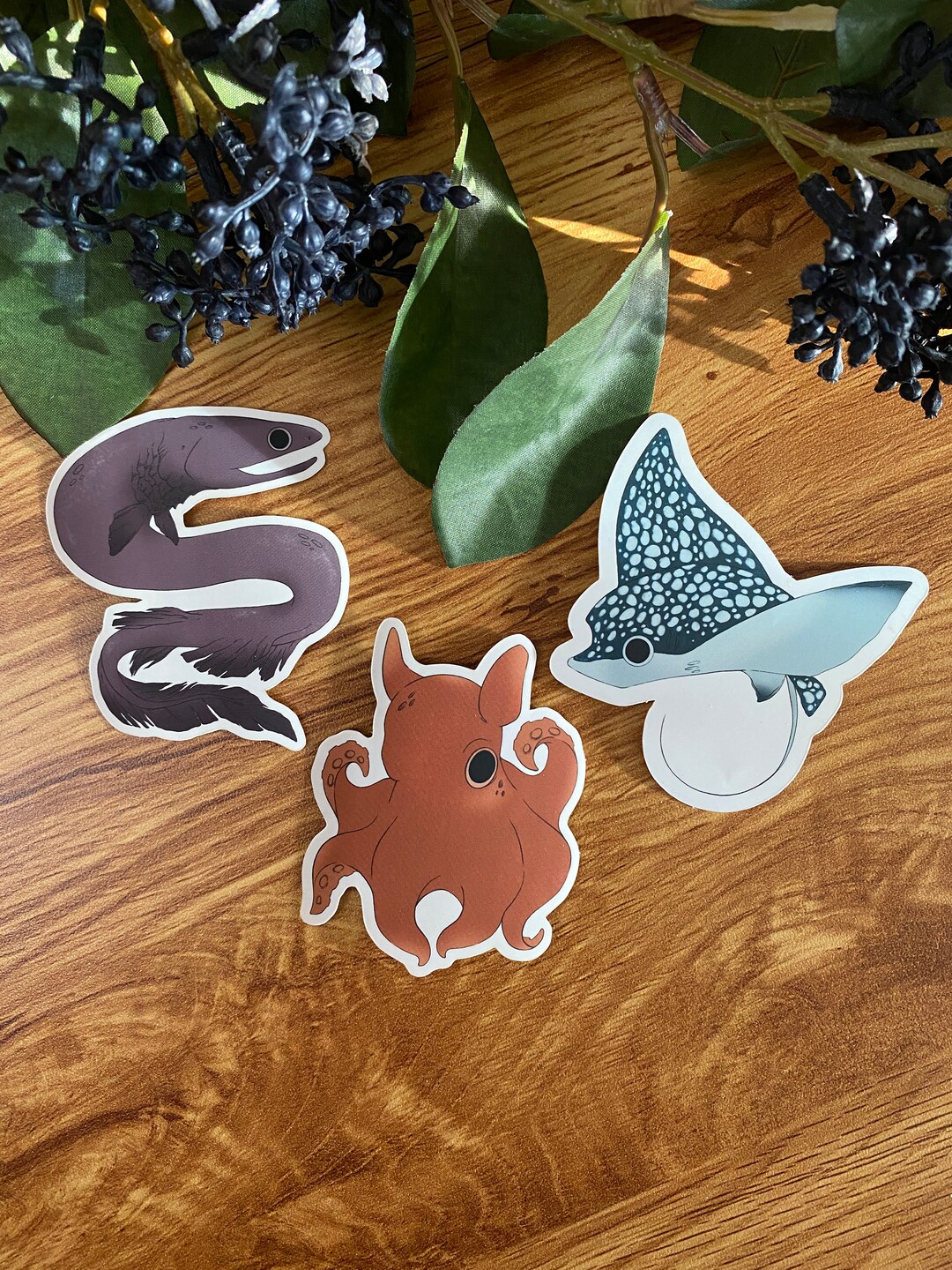 Sea Creatures Matte Sticker Set - Etsy