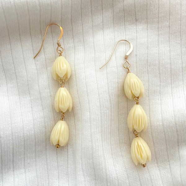 Carved Pikake Beads - Etsy