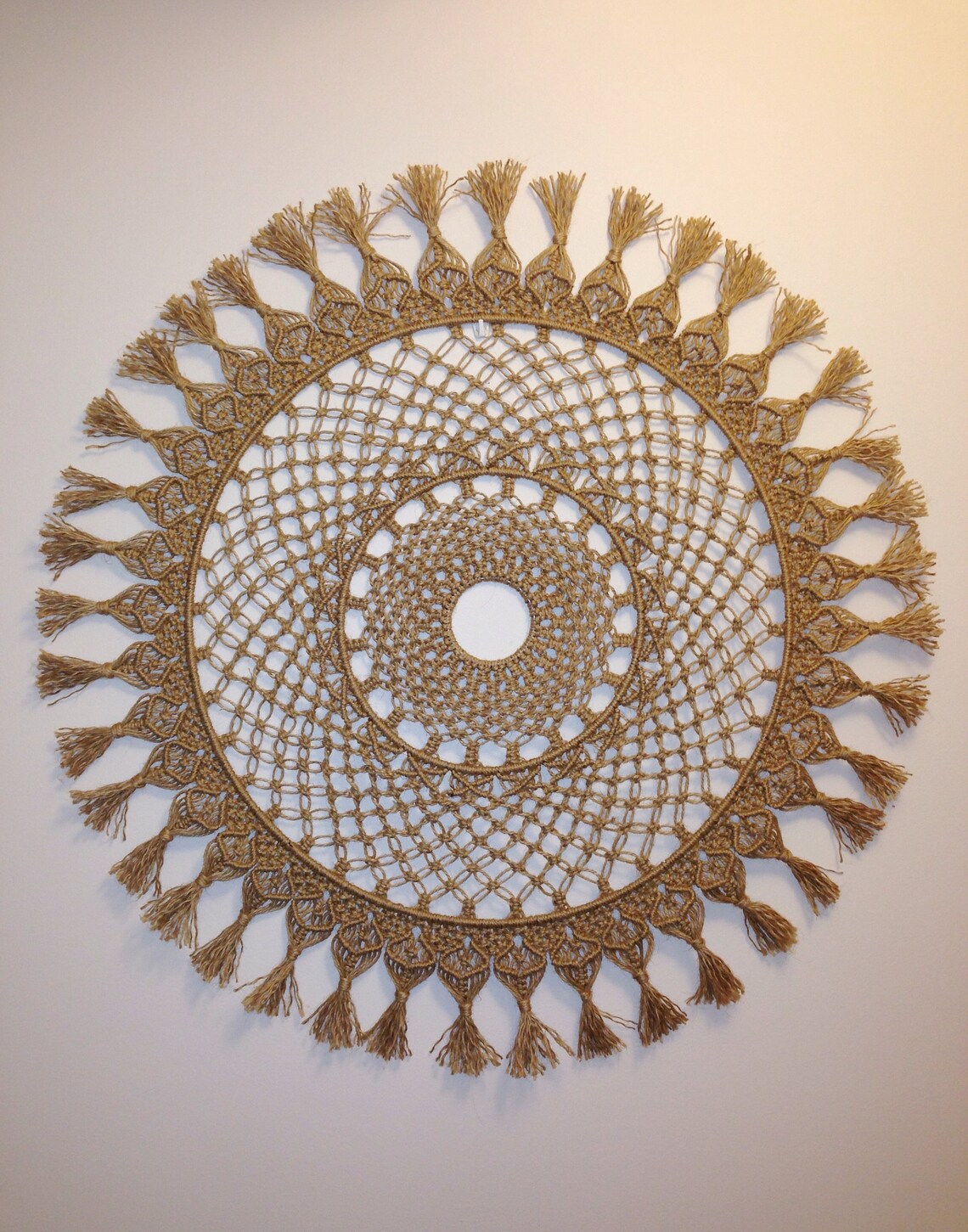 Round Macrame / Macrame Wall Hanging / Wall Decor / Rope / - Etsy