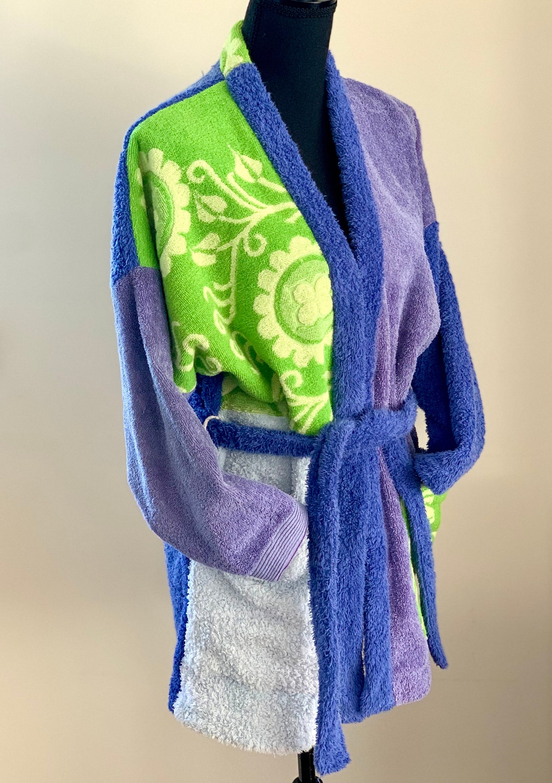 Towelling Robe/ Towel Bathrobe /towel Beach Robe - Etsy