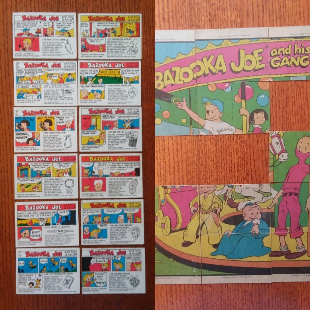 Puzzle 1 Bazooka Joe and His Gang Set of 14 Bubble Gum - Etsy