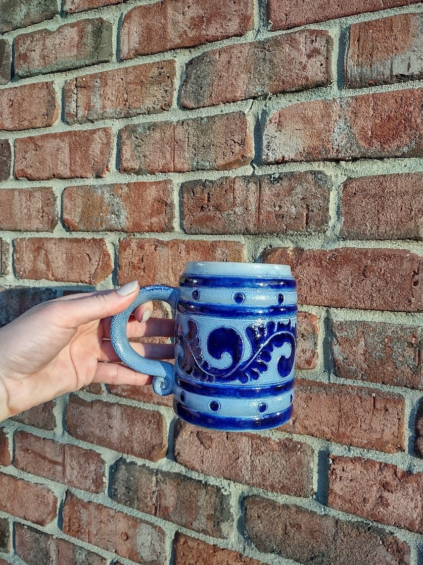 German Beer Mug - Salt Glaze Pottery - Rein Merkelbach - Made in ...