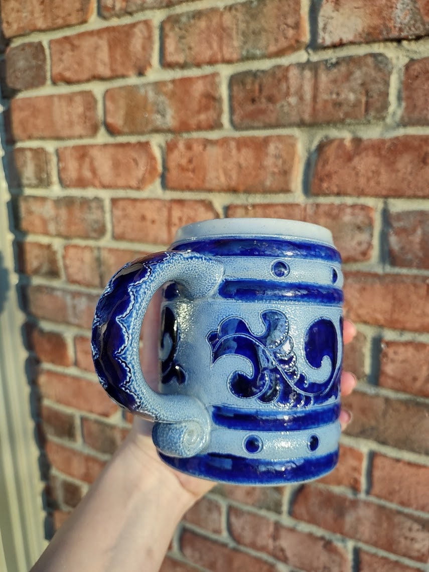 German Beer Mug - Salt Glaze Pottery - Rein Merkelbach - Made in ...