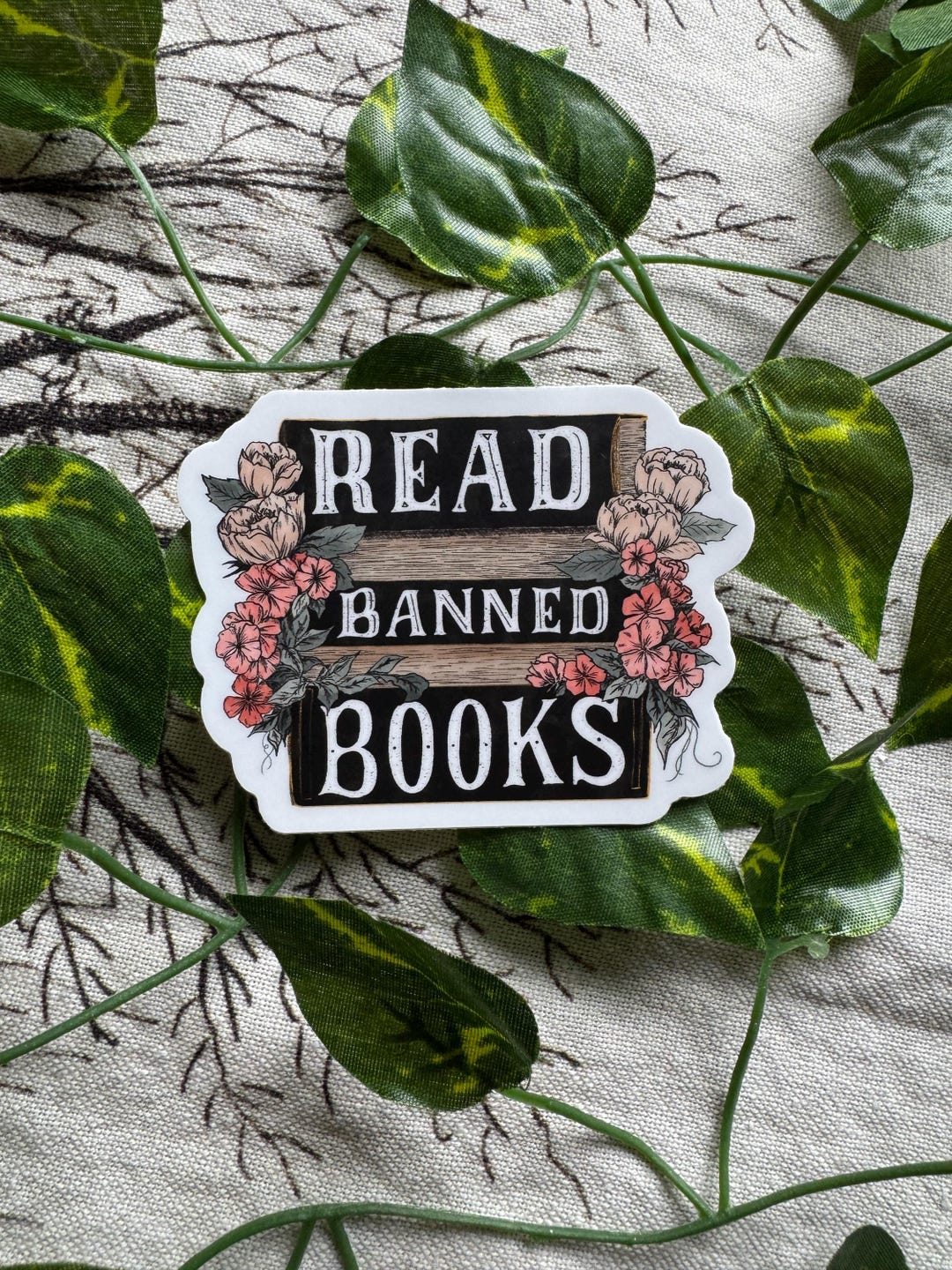 Read Banned Books Vinyl Sticker - Etsy