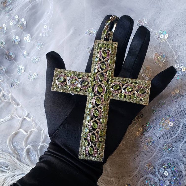 Jeweled Cross - Etsy