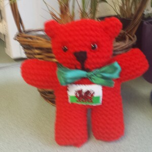 Adorable Little Hand Knitted Welsh Bear - Etsy