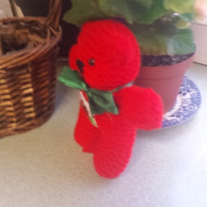 Adorable Little Hand Knitted Welsh Bear - Etsy