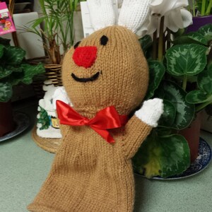 Rudolph the Red Nosed Reindeer Puppet - Etsy