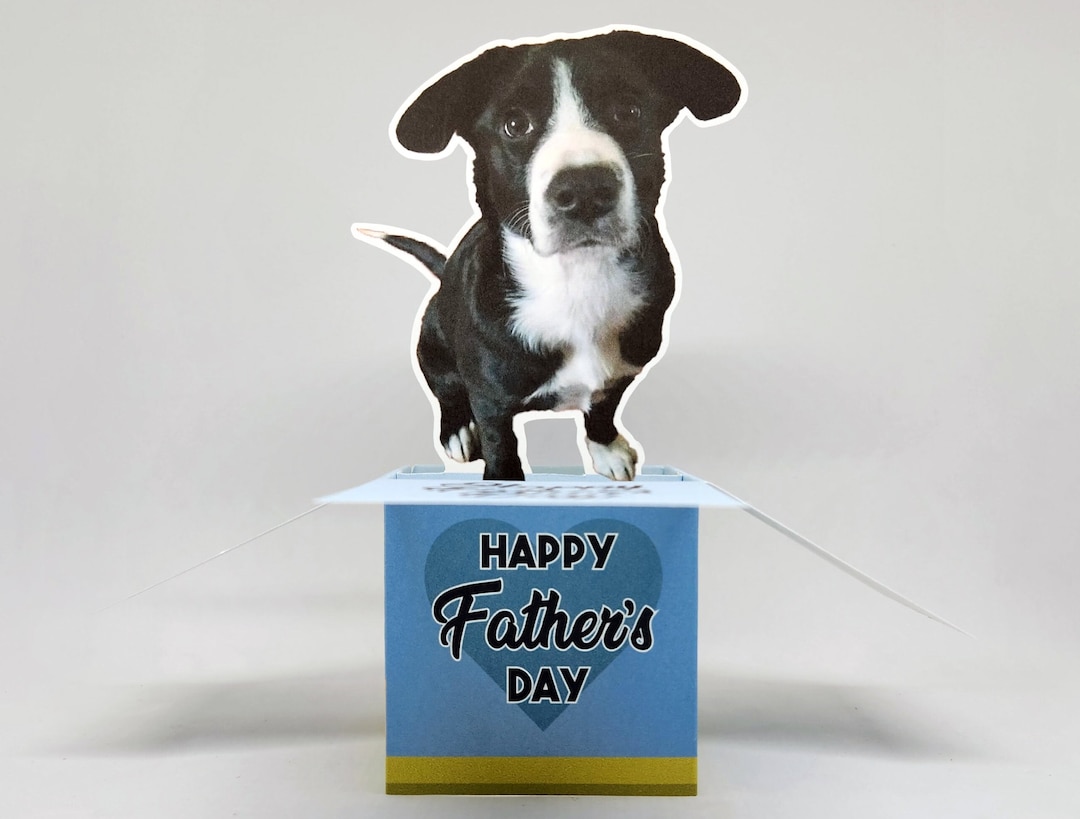 Father's Day Pet Pop-up Card | Dog Card, Photo Card, Greeting Card ...