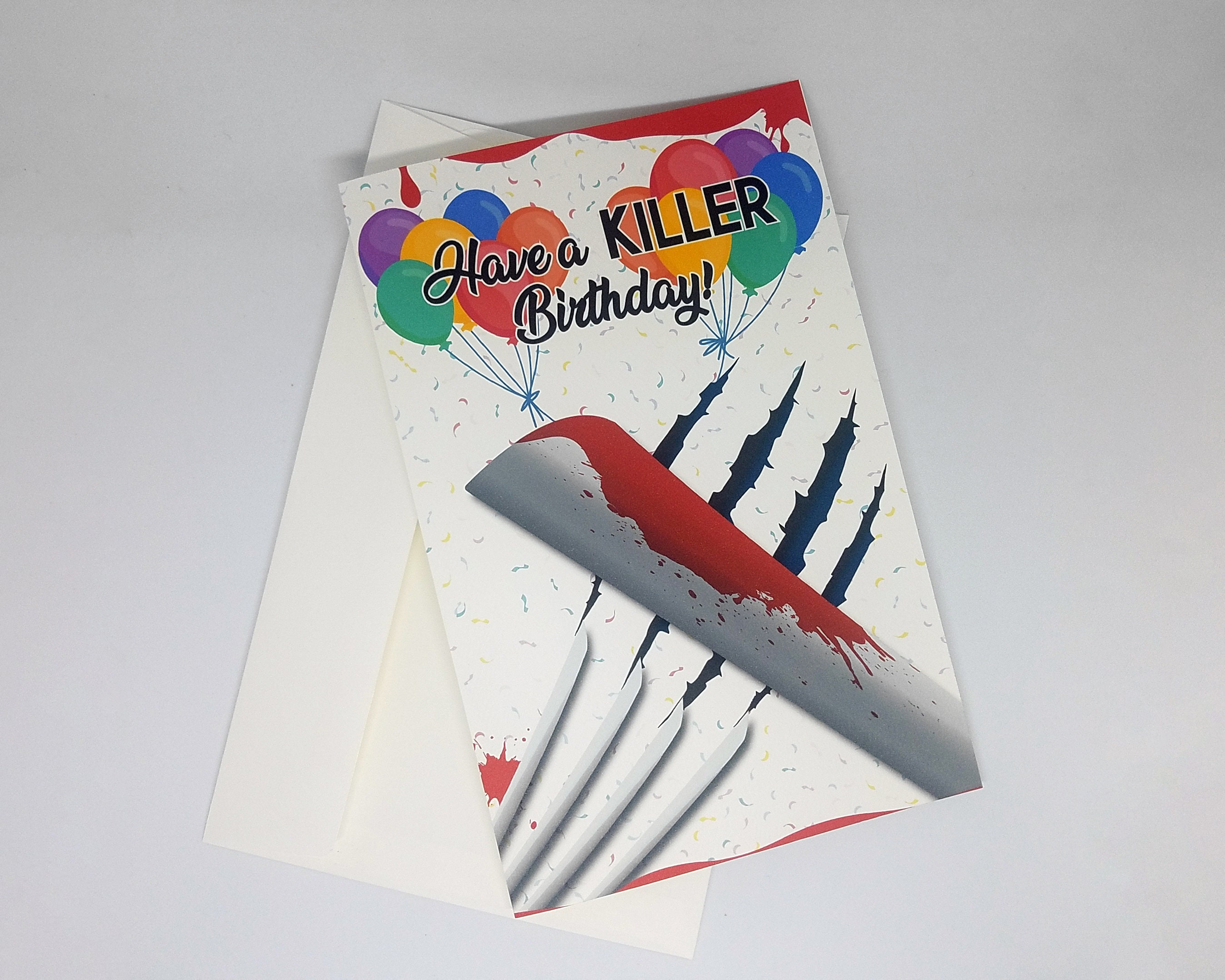 Horror Birthday Card Have a Killer Birthday Greeting Card | Etsy