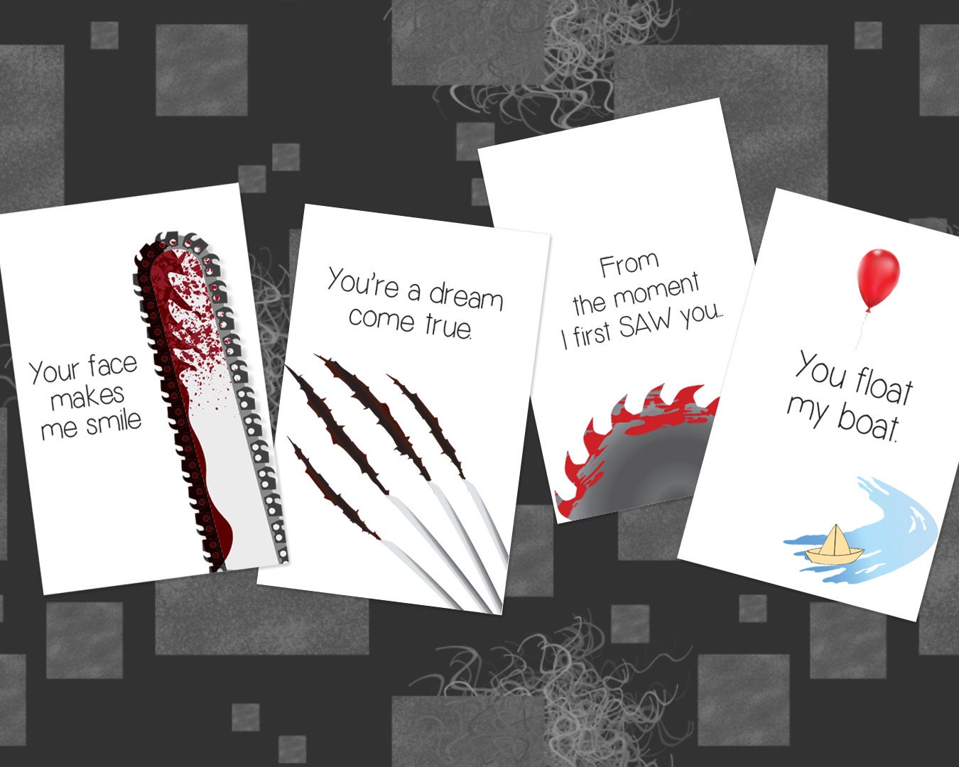 Horror Movie Postcards