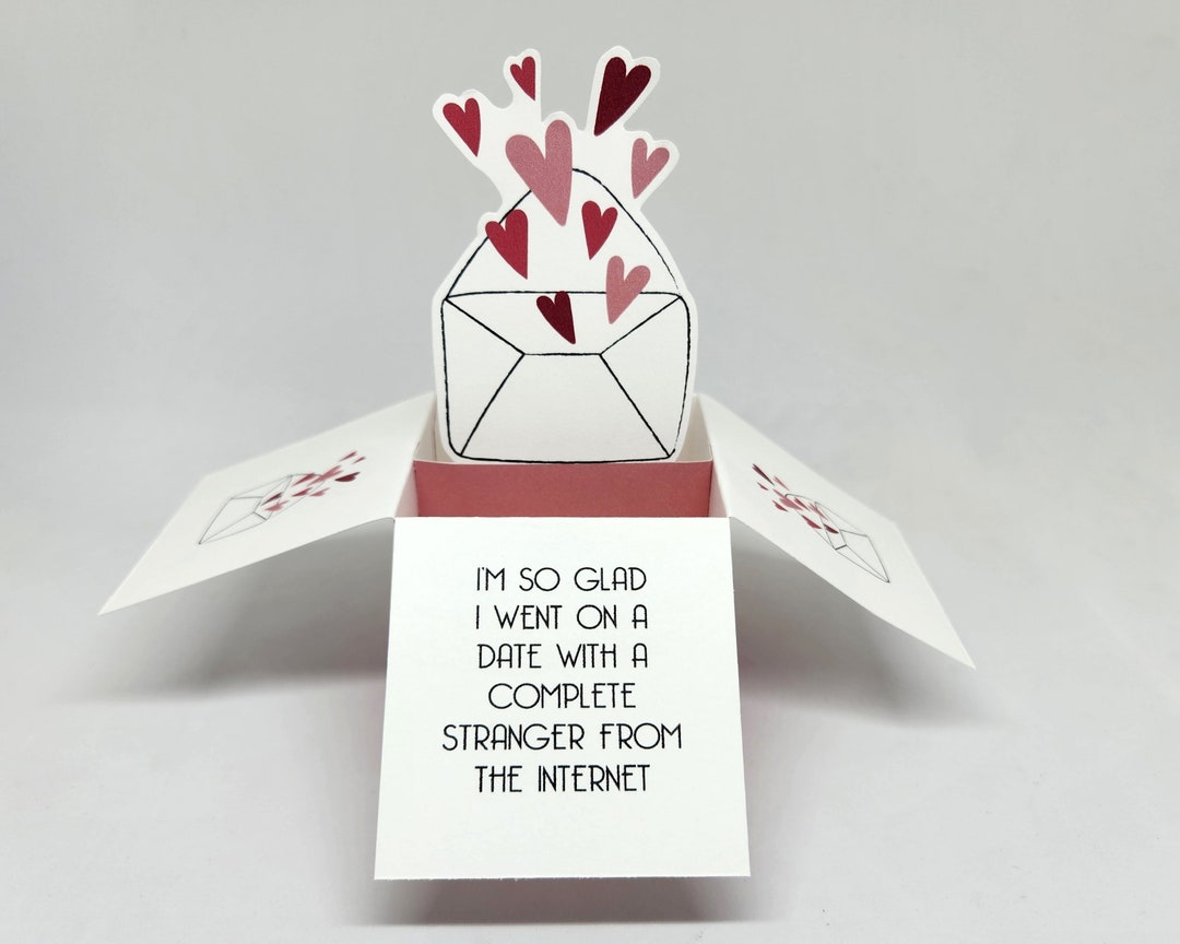 Internet Stranger Pop-up Greeting Card Online Dating, Couples ...