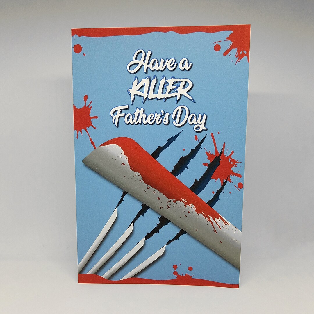 Father's Day Card Horror Father's Day Horror Greeting Card, Happy ...