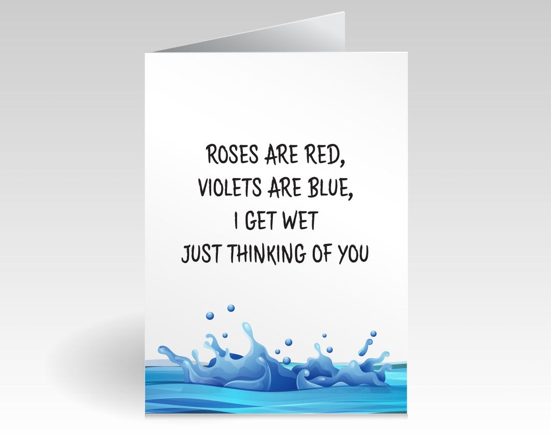 Adult Humor Greeting Card | Funny Card for Couples | Roses Are Red, I ...