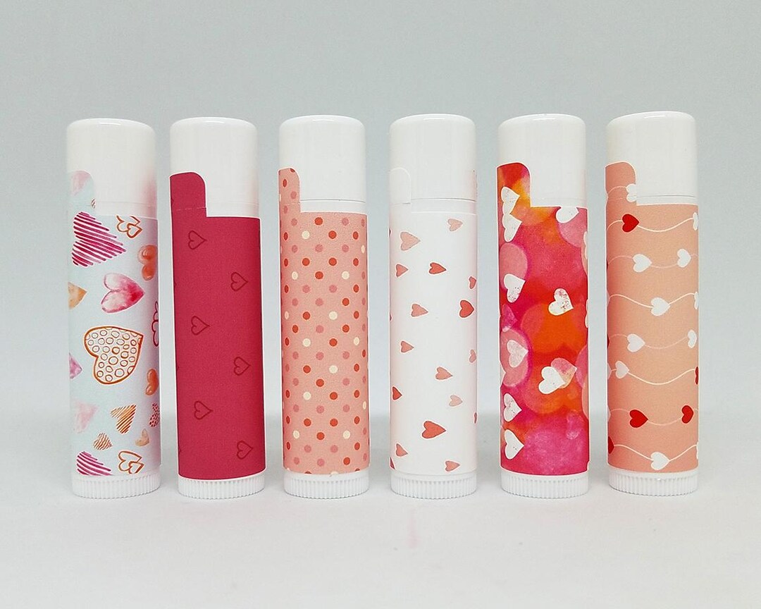 Valentine's Day Lip Balm | February 14th Handmade Beeswax Favors - Etsy