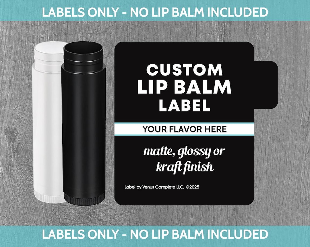 Custom Lip Balm Labels: Personalized Stickers, Business Branding ...
