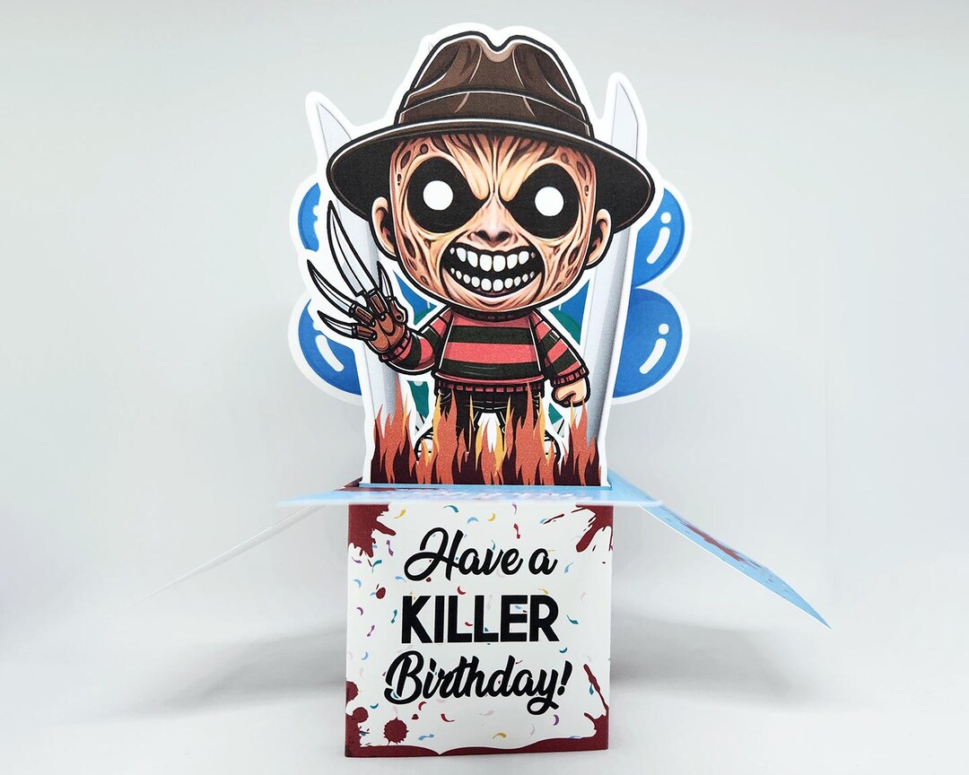 Horror Pop-up Card | Have A Killer Birthday 3D Scary Movie Gift - Etsy