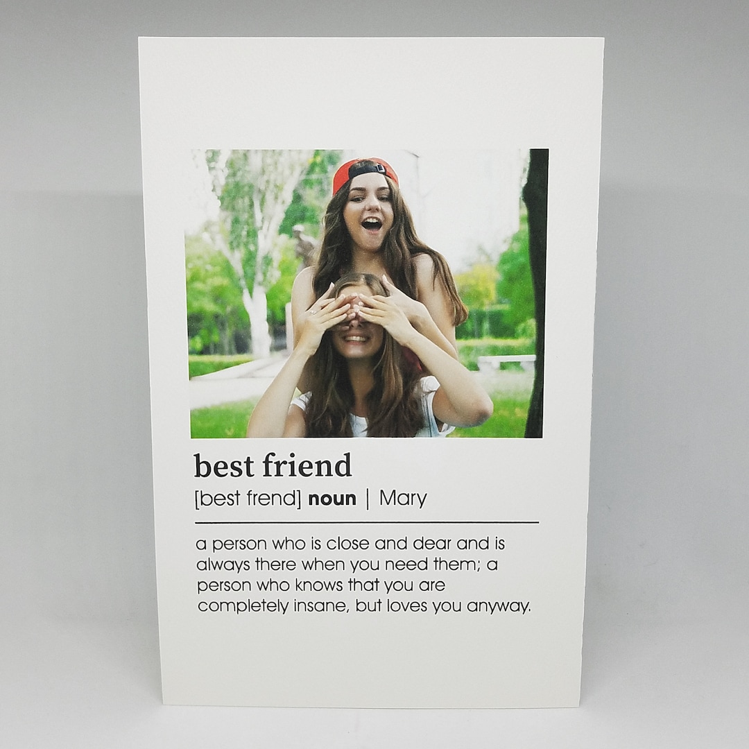Best Friend Card | Greeting Card, Besties, Personalized Card | Best ...