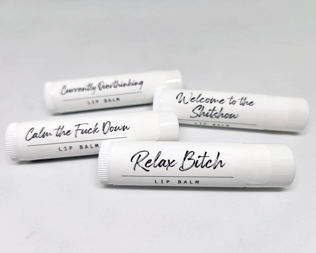 Funny Lip Balm: Beeswax Chapstick | Sarcastic Party Favors - Etsy Denmark