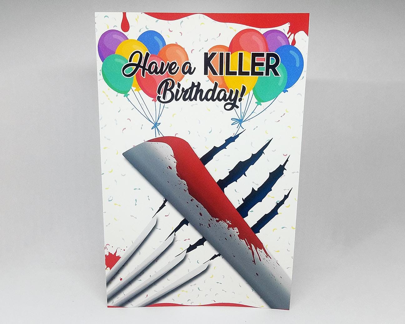 Horror Birthday Card | Have a Killer Birthday Greeting Card | Scary ...