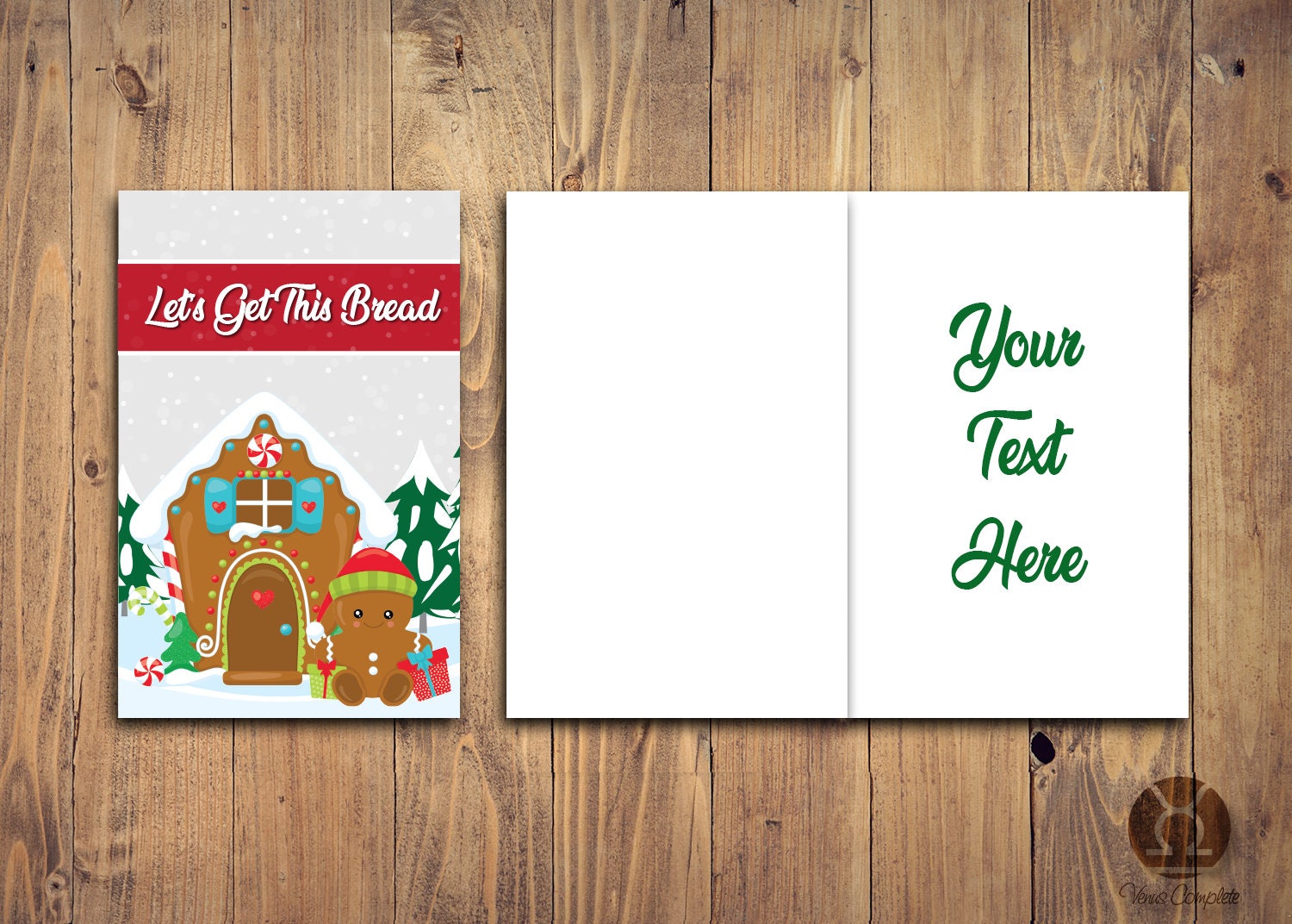 Christmas Greeting Cards Santa Reindeer Cute Penguin | Etsy