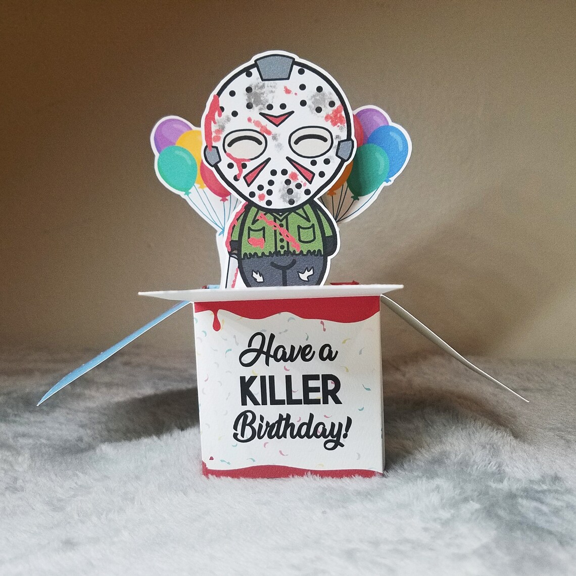 Have A Killer Birthday Pop Up Card Horror Birthday Card Etsy Have A Killer Birthday Pop Up Card Horror Birthday Card Etsy