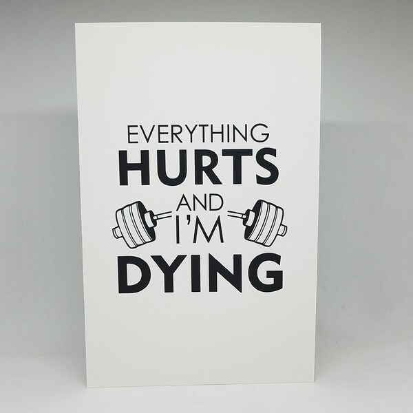 Fitness Card - Etsy