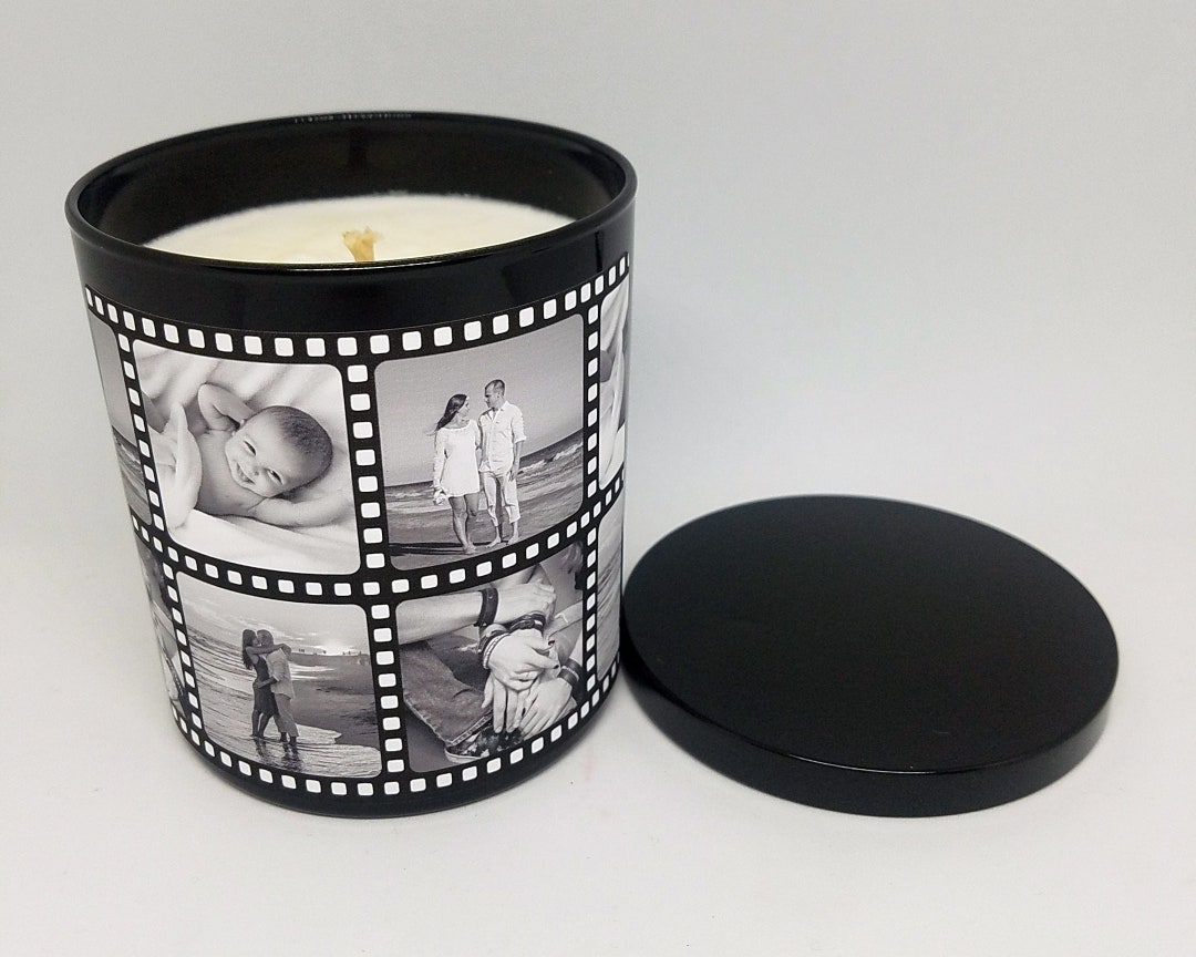 9oz. Photo Reel Candlecustom Soy Candle Photo Candle Gifts for Him ...