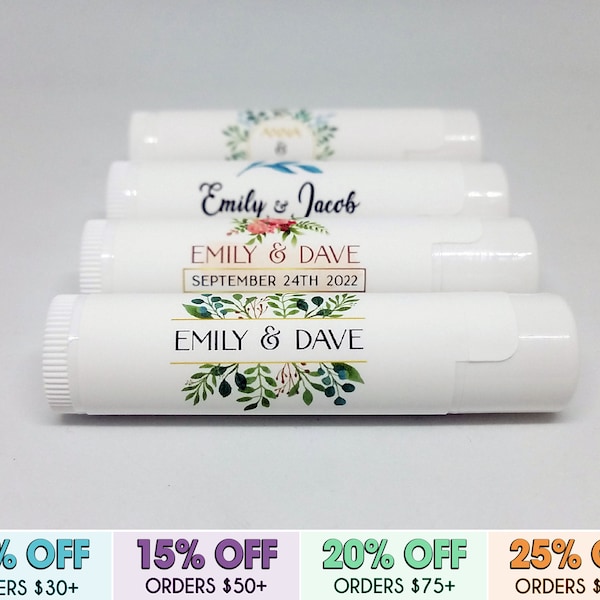 Personalized Chapstick Labels - Etsy