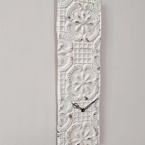 Vintage, Unique Upcycle Wall Décor Ceiling Tin Clock With off Center ...