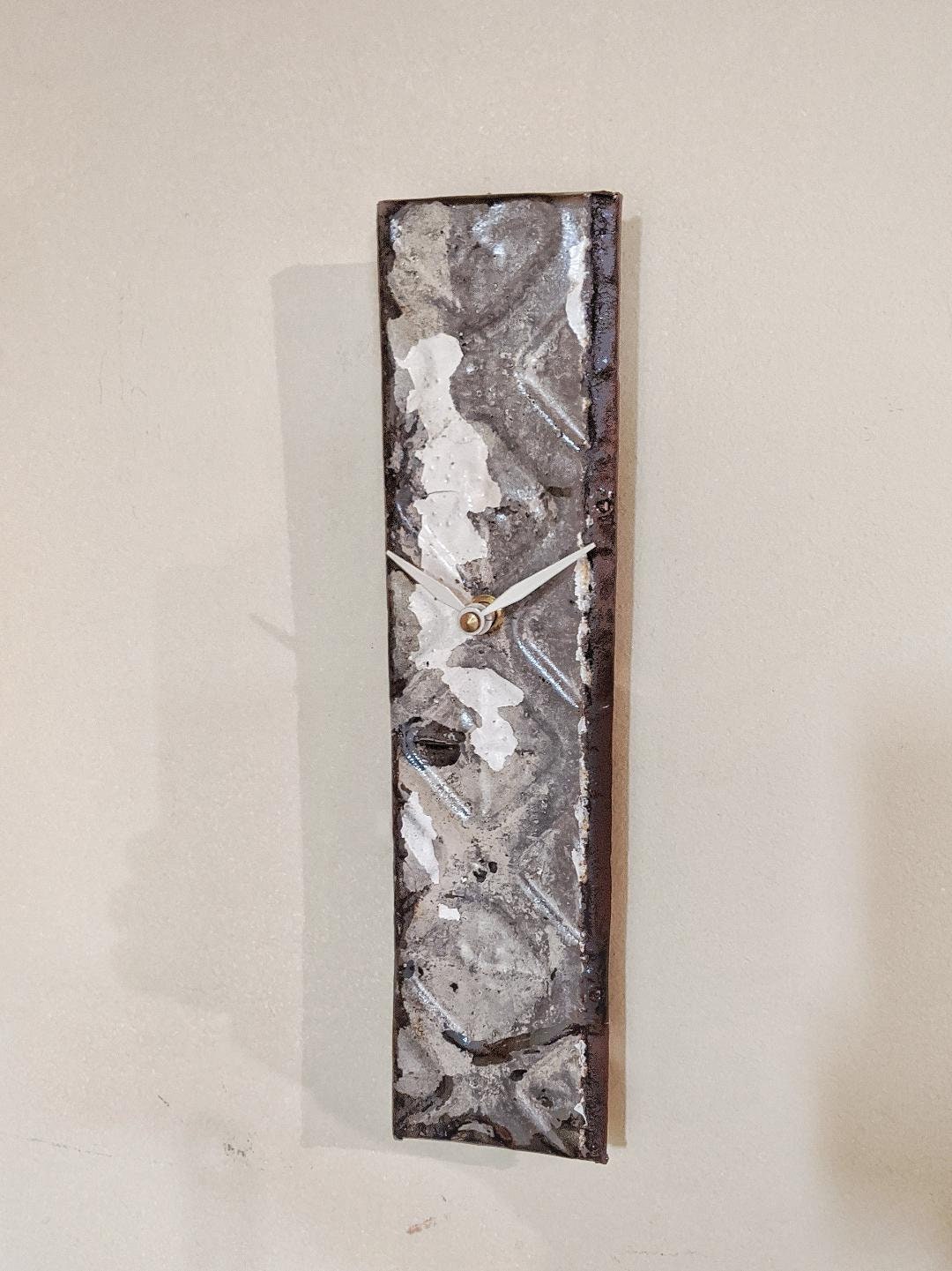 Vintage Ceiling Tin Clock for Special Narrow Spaces. - Etsy